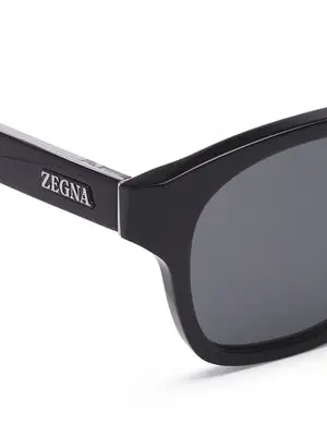 Zegna Tinted Square-frame Sunglasses