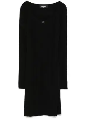 Dsquared2 Logo-plaque Midi Dress