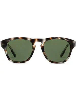 Zegna Square-frame Sunglasses - Brown