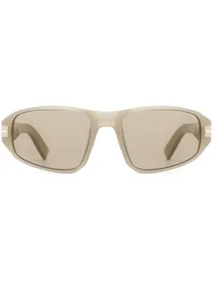 Zegna Oval-frame Sunglasses - Neutrals