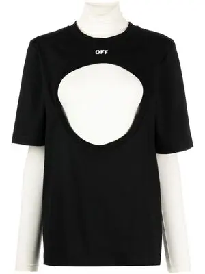 Off-white Cut Out T-shirts For Women