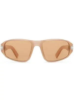 Zegna Oval-frame Sunglasses - Brown