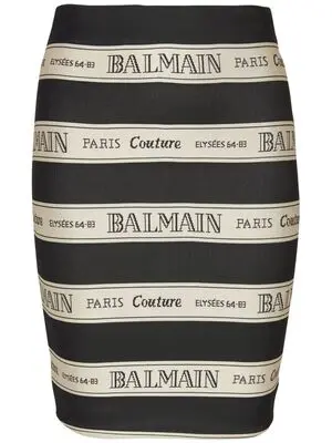 Balmain Jacquard Knit Skirt