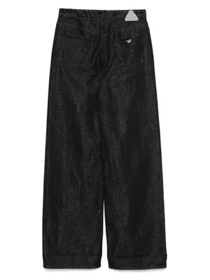 Emporio Armani Wide-leg Jeans - Black