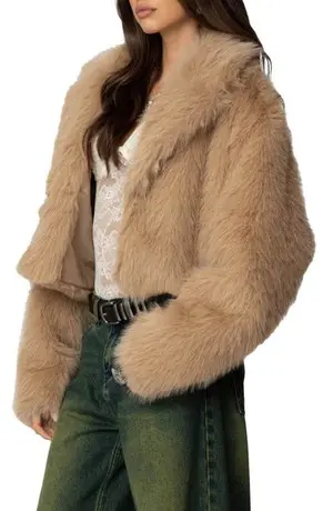 EDIKTED Sierra Faux Fur Jacket