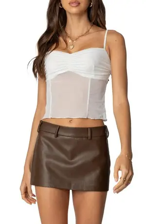 EDIKTED Viv Semisheer Mesh Camisole