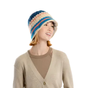 NIRVANNA DESIGNS Stripe Sun Hat - Blue Combo