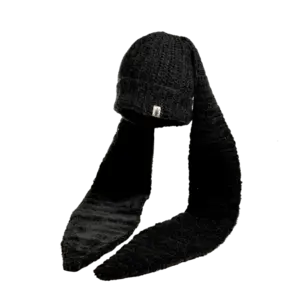 NIRVANNA DESIGNS Oversized Ear Beanie - Charcoal