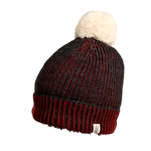NIRVANNA DESIGNS Allen Pom Beanie Burgundy