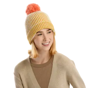 NIRVANNA DESIGNS Allen Pom Beanie - Honey