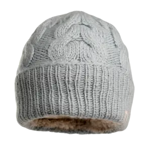 NIRVANNA DESIGNS Lenox Cable Knit Beanie - Ash