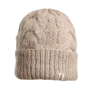 NIRVANNA DESIGNS Lenox Cable Knit Beanie - Ash
