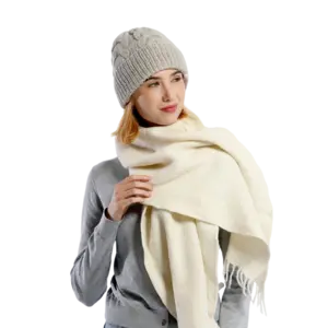 NIRVANNA DESIGNS Lenox Cable Knit Beanie - Ash