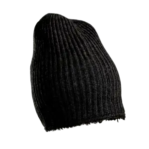 NIRVANNA DESIGNS Tudor Ribbed Beanie - Black