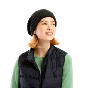 NIRVANNA DESIGNS Tudor Ribbed Beanie - Black