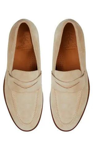 Brooks Brothers Greenwich Penny Loafer - Medium Beige