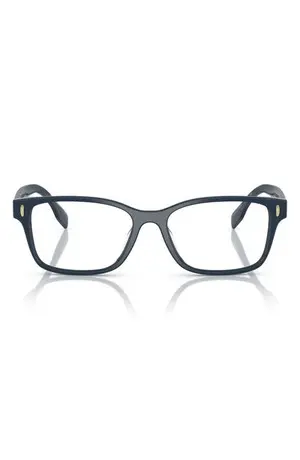 Tory Burch 53mm Rectangular Eyeglasses - Navy