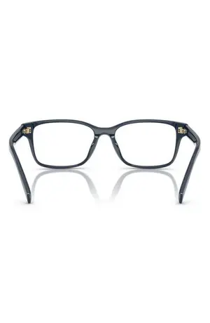 Tory Burch 53mm Rectangular Eyeglasses - Navy