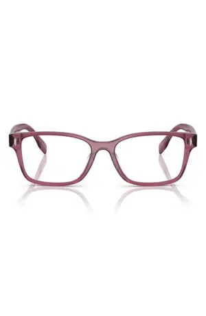 Tory Burch 53mm Rectangular Eyeglasses - Purple
