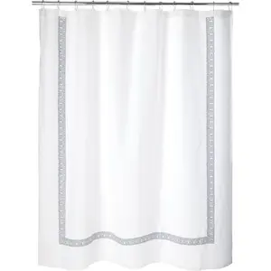 MATOUK Ophelia Linen Shower Curtain - Indigo