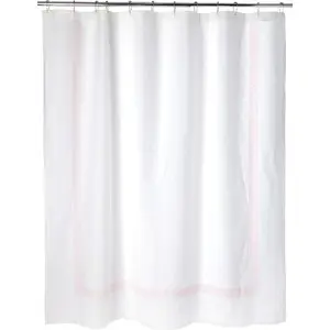MATOUK Ophelia Linen Shower Curtain - Pink