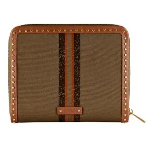 Wolf Ida Travel Zip Jewelry Portfolio - Khaki