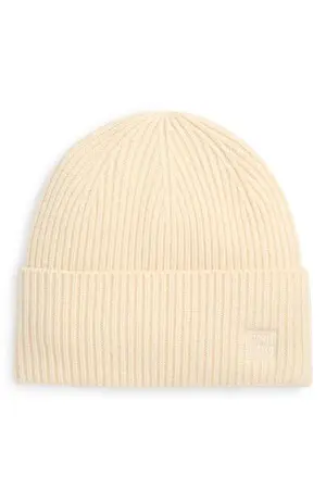 TOTEME Wool & Cashmere Rib Beanie - Snow