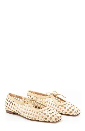 ANDREA GOMEZ Amelia Raffia Ballet Flat - Natural Raffia
