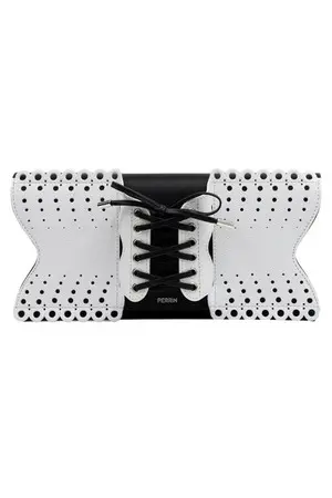 Perrin Le Corset Perforé Clutch - Black