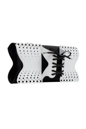 Perrin Le Corset Perforé Clutch - Black