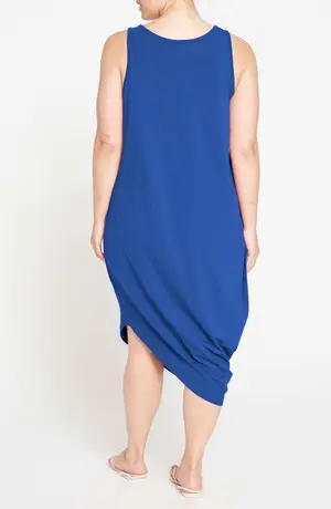 Universal Standard Iconic Geneva Asymmetric Tank Dress - Lapis Blue