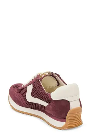 Dolce Vita Mesh Lace-up Sneakers - Cranberry Mesh