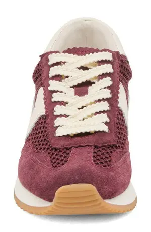 Dolce Vita Mesh Lace-up Sneakers - Cranberry Mesh
