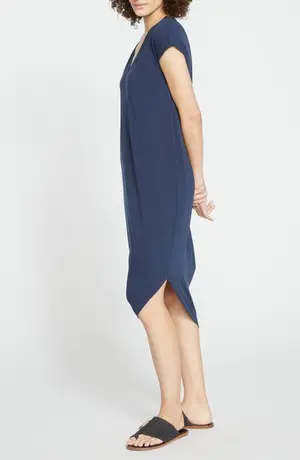 Universal Standard Geneva Asymmetric T-shirt Dress - Midnight