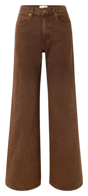 SLVRLAKE Grace High-rise Wide-leg Jeans - Brown
