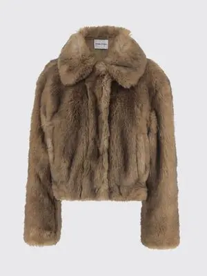 STAND STUDIO Fur Coat - Brown
