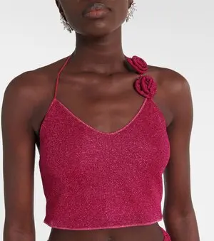 Oseree Lumière Lamé Top