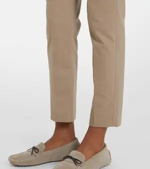 Brunello Cucinelli Cotton-blend Slim Trousers