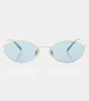 Brunello Cucinelli Round Frame Sunglasses - Gold