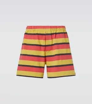 BODE Rec Striped Cotton Jersey Shorts