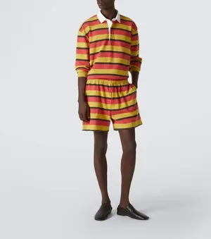 BODE Rec Striped Cotton Jersey Shorts