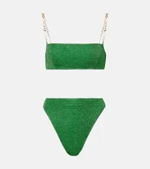 Oseree Lumière O Chain Bikini - Green