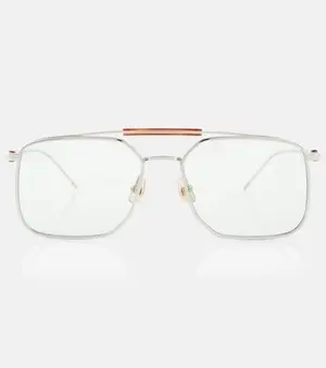 Brunello Cucinelli Sartorial Square Sunglasses - Silver
