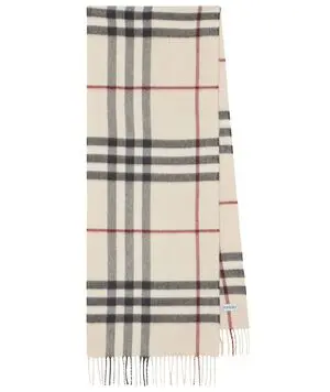 Burberry Giant Check Cashmere Scarf - Grey