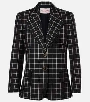 Valentino Garavani Checked Wool Jacket