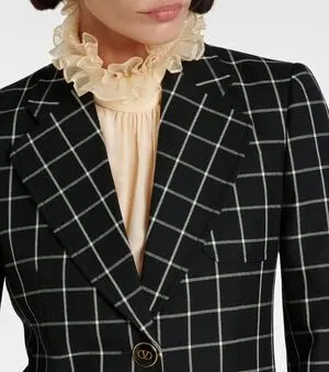 Valentino Garavani Checked Wool Jacket