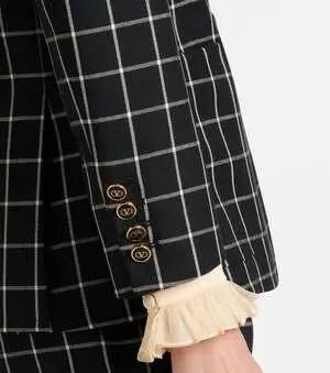 Valentino Garavani Checked Wool Jacket