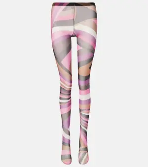 Emilio Pucci Iride Printed Tights - Multicoloured