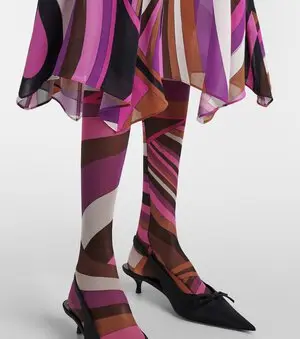 Emilio Pucci Iride Printed Tights