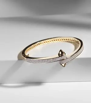 RAINBOW K Storm 14kt Bangle With Diamonds